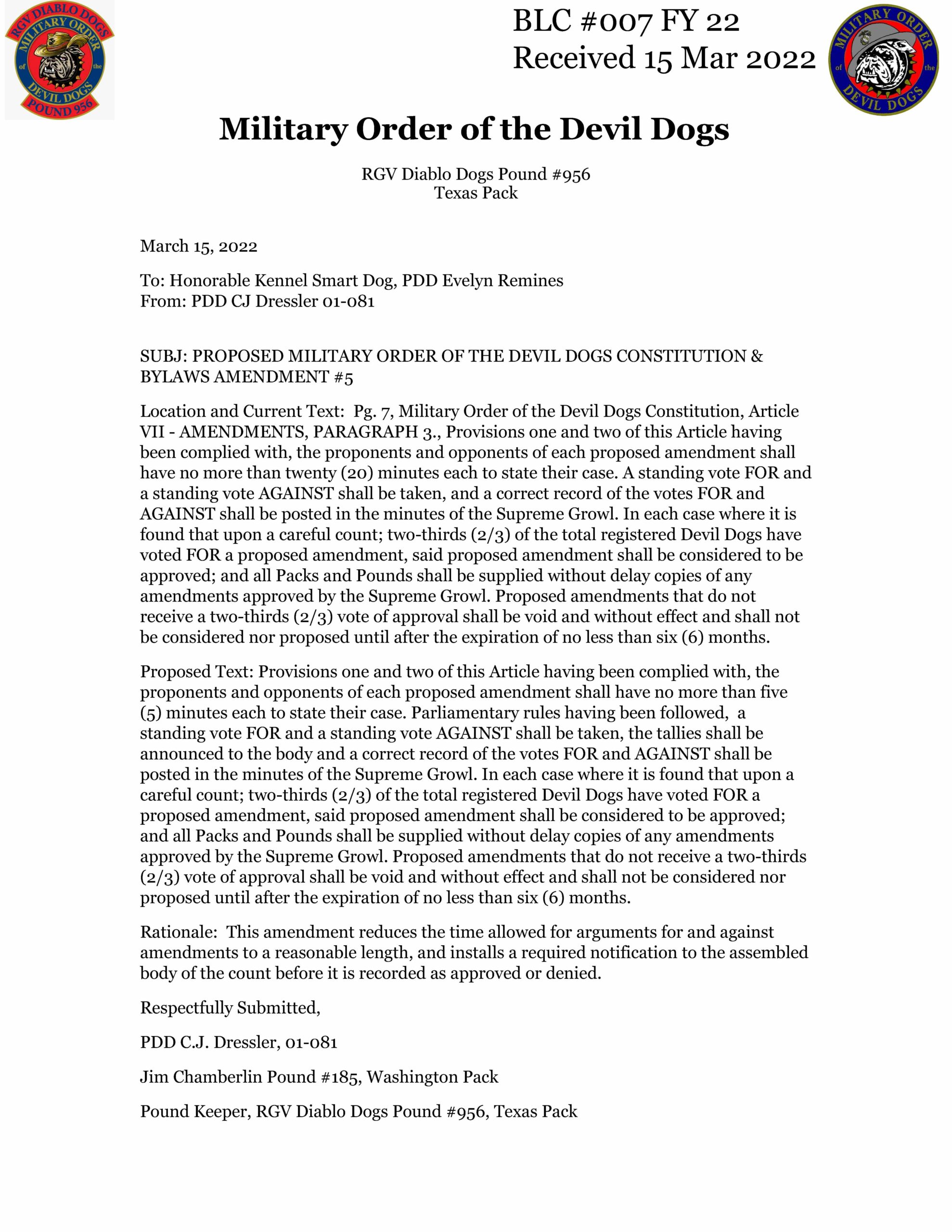 82nd Supreme Growl | Military Order of the Devil Dogs